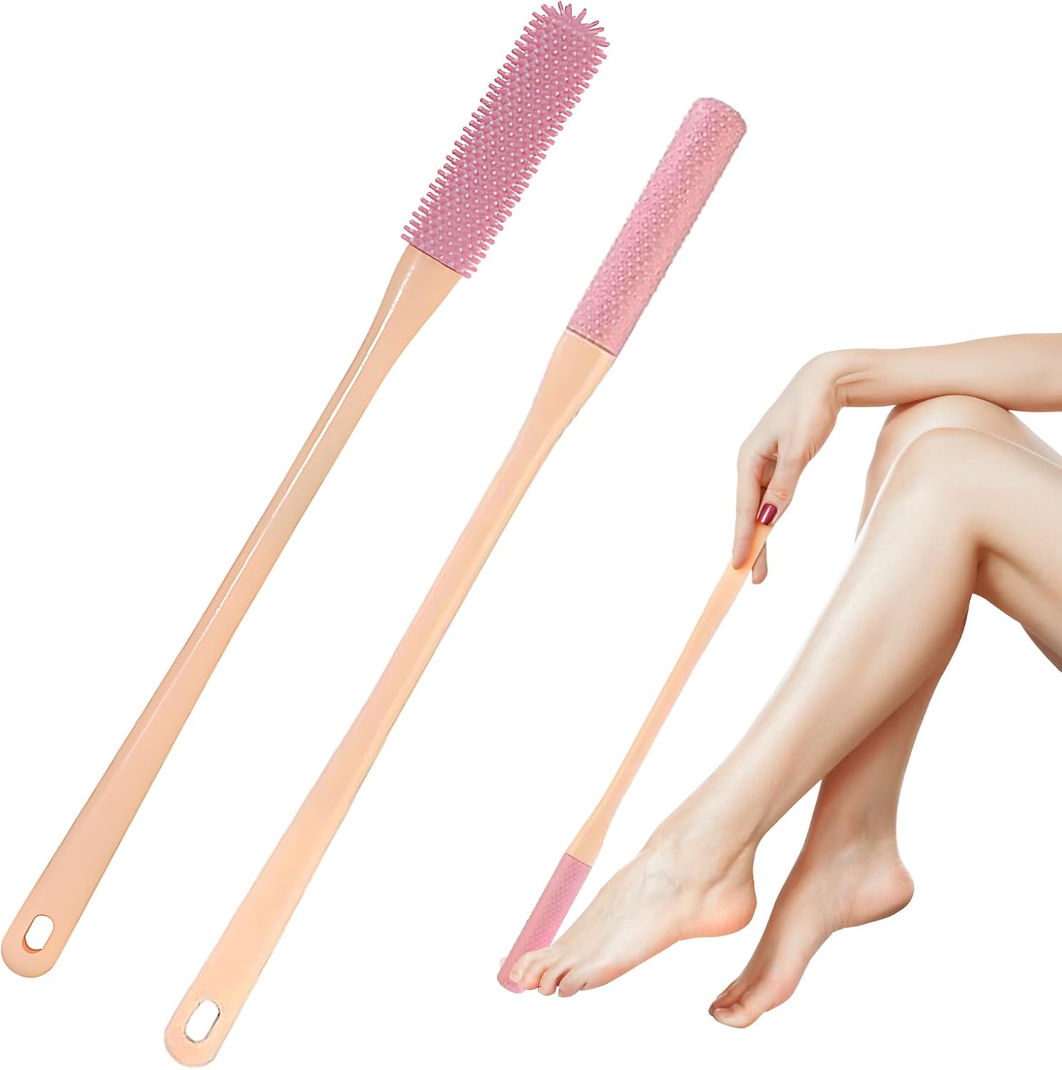 Amazon.com : Toe Gap Cleaning Brush, 15.7" Foot Scrubber in Shower with ...