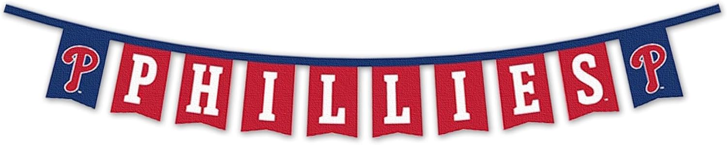 Amazon.com : WinCraft Philadelphia Phillies Banner String Pennant Flags ...