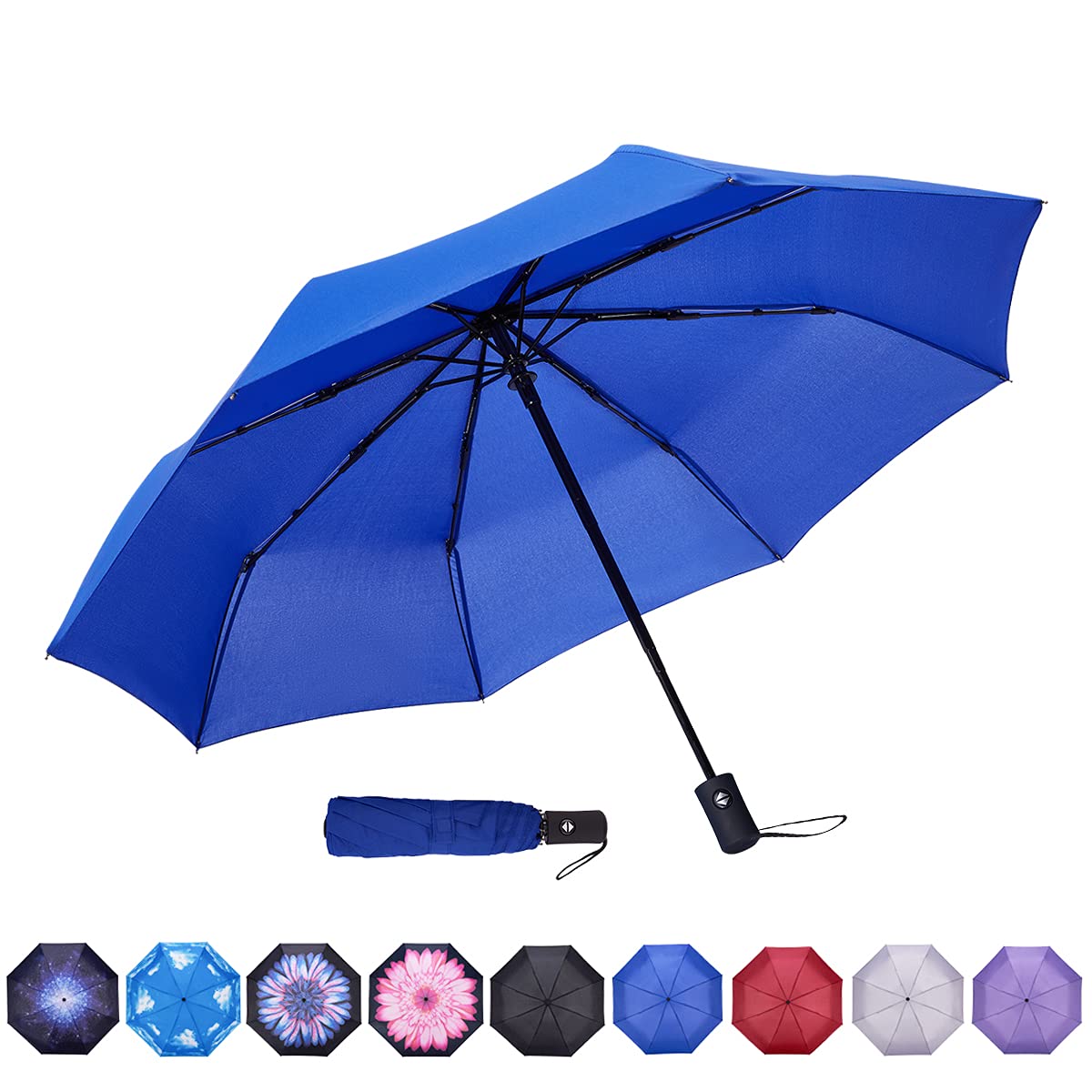 Amazon.com: NOOFORMER Compact Travel Mini Umbrella Windproof Automatic ...