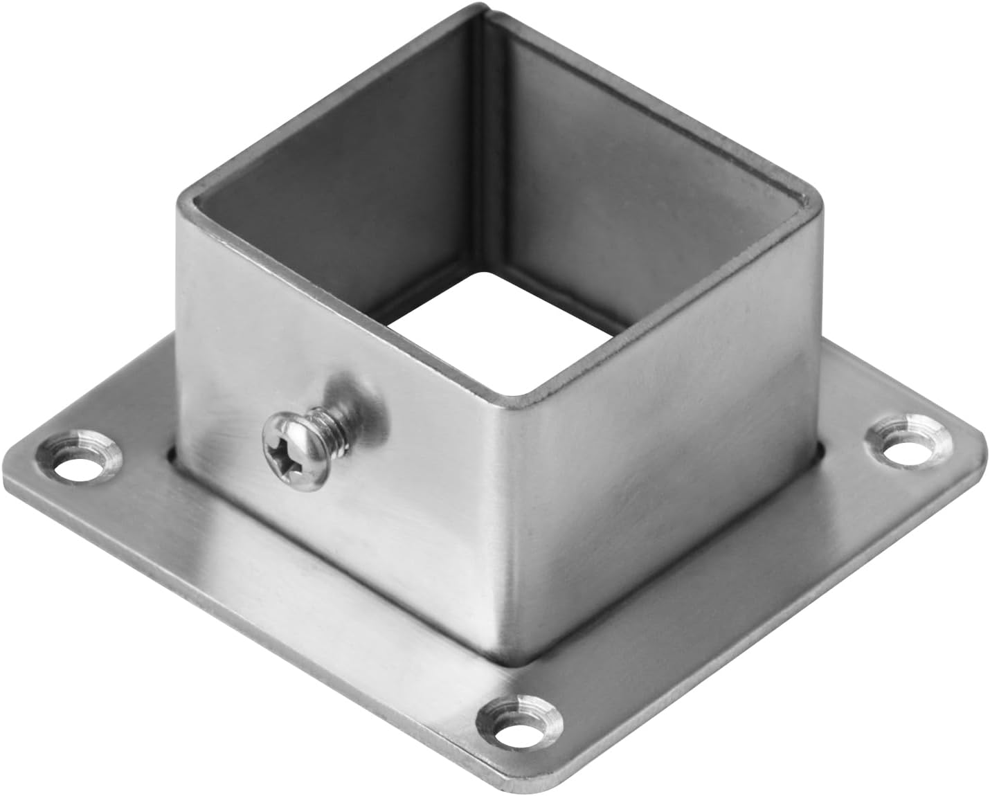 Amazon.com: Stainless Steel Square Post Base Welded Plate for 1-1/2" x ...