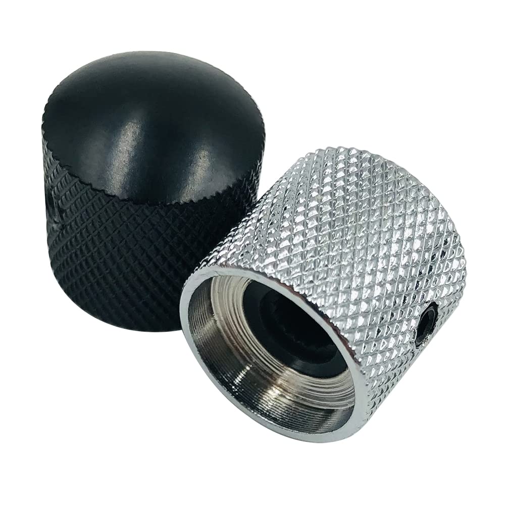 Snapklik.com : 8 Pcs 6 Mm Metal Knob Volume Tone Control Knobs, Lyflux ...