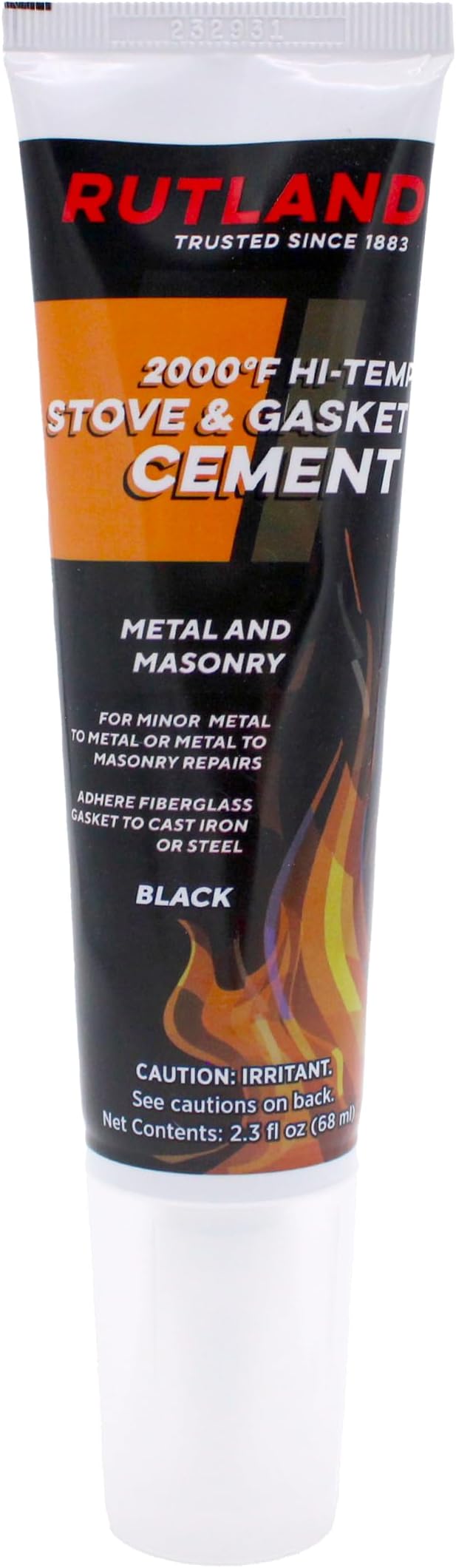 Rutland Stove Gasket Cement, 2.3-Ounce Tube, Black : Amazon.ca: Tools ...