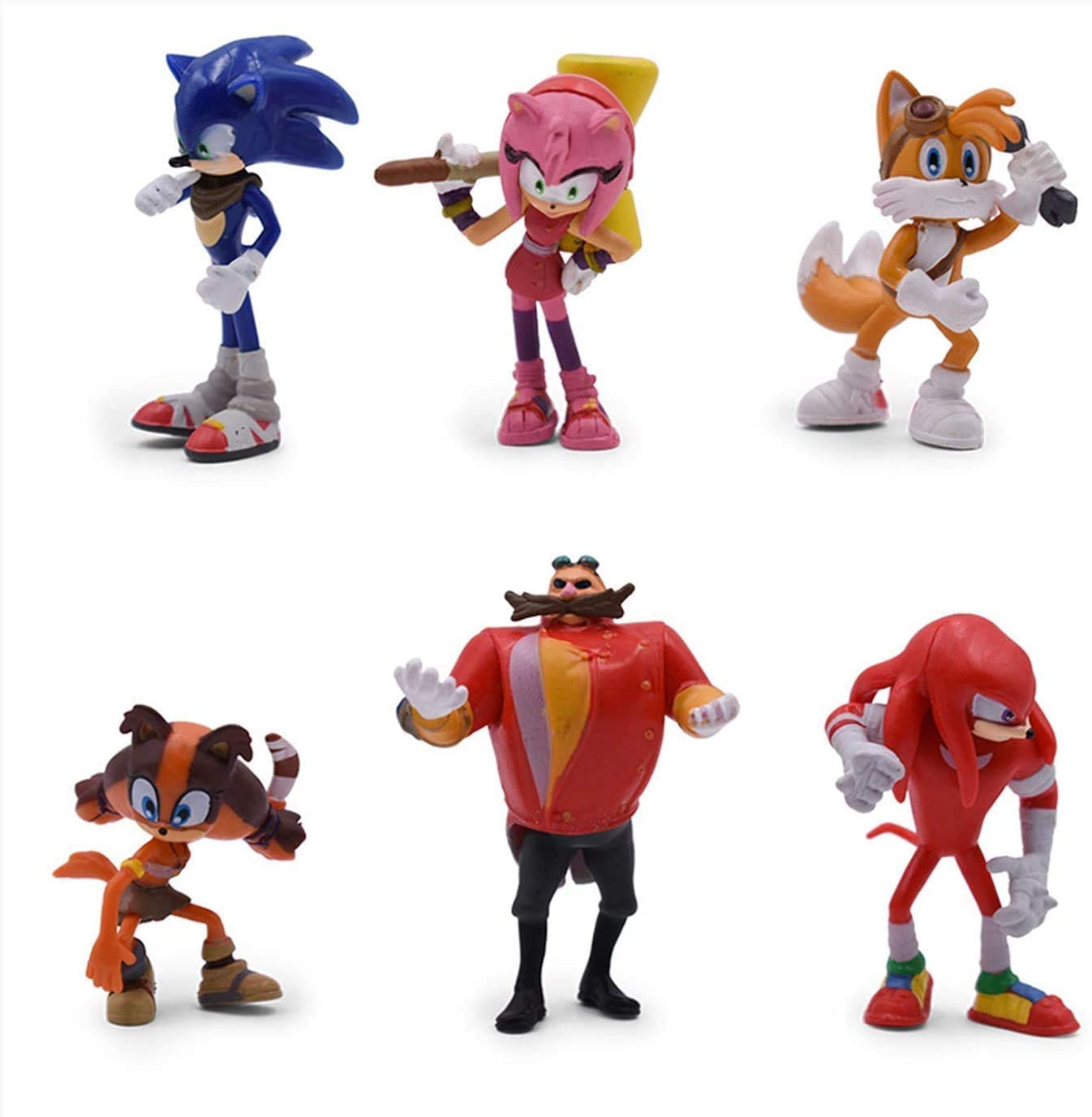 6 Pack Sonic The Hedgehog Action Figures 2 5 2 | Desertcart Botswana