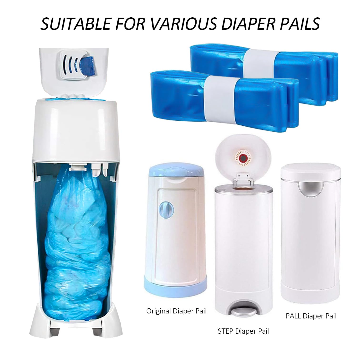 6 Piece Diaper Waste Bag, Diaper Disposal Bag, Eco-Friendly Diaper ...
