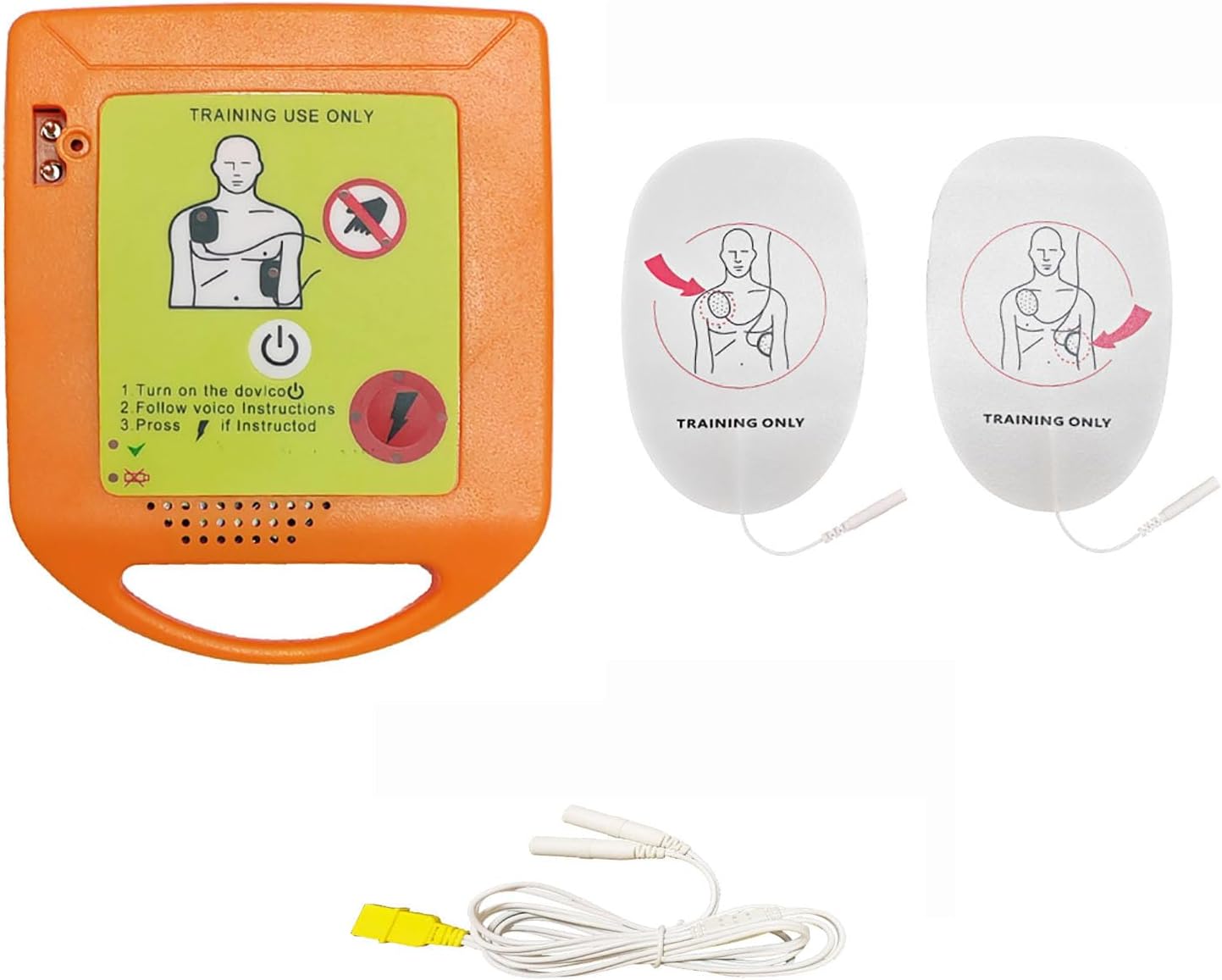 Amazon.com: Mini AED Trainer,English Voice & LED Light Guiding, only ...