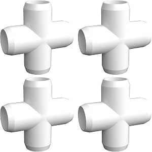 Amazon.com: letsFix 4 Way Cross PVC Fittings 1-1/4 Inch (4-Pack ...