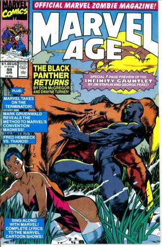 Marvel Age - The Official Marvel News Magazine #99 : The Black Panther ...