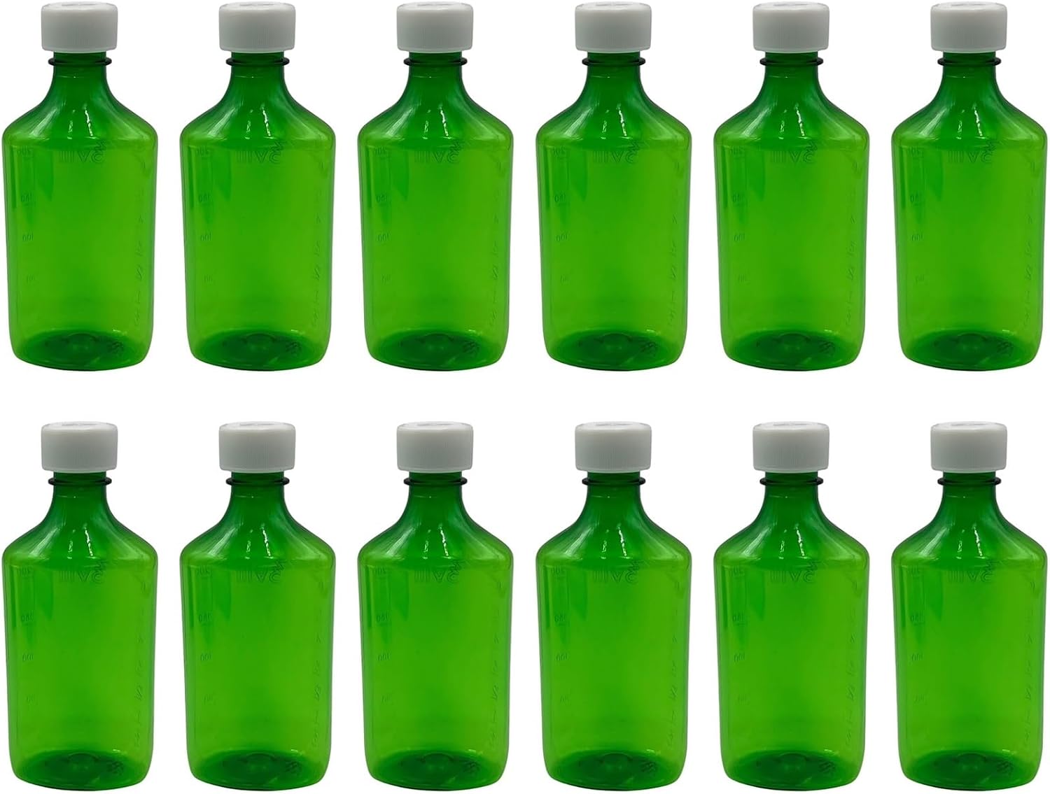 Sandhill Tools Plastic Green Liquid Graduated Medicine Bottles with ...