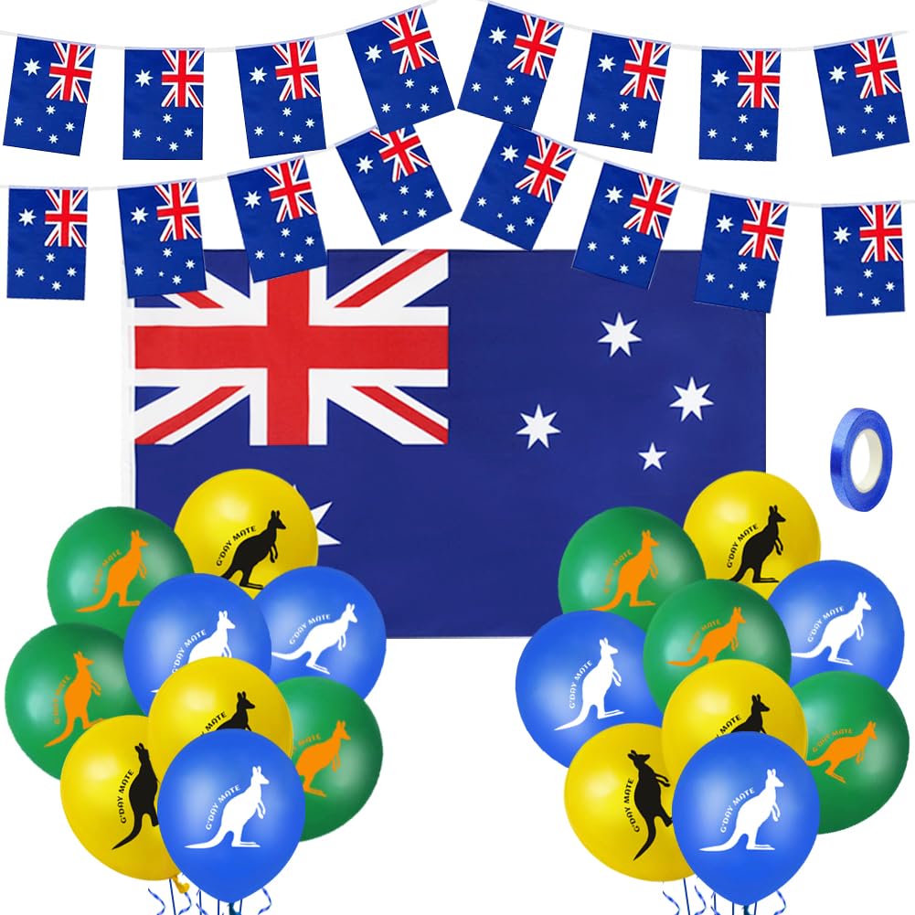 Australian Party Decorations Set, Including Large Australian Flag , 6M ...
