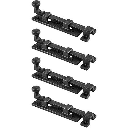 Offset Slide Bolt Wrought Iron Antique Vintage Reproduction 5" with ...