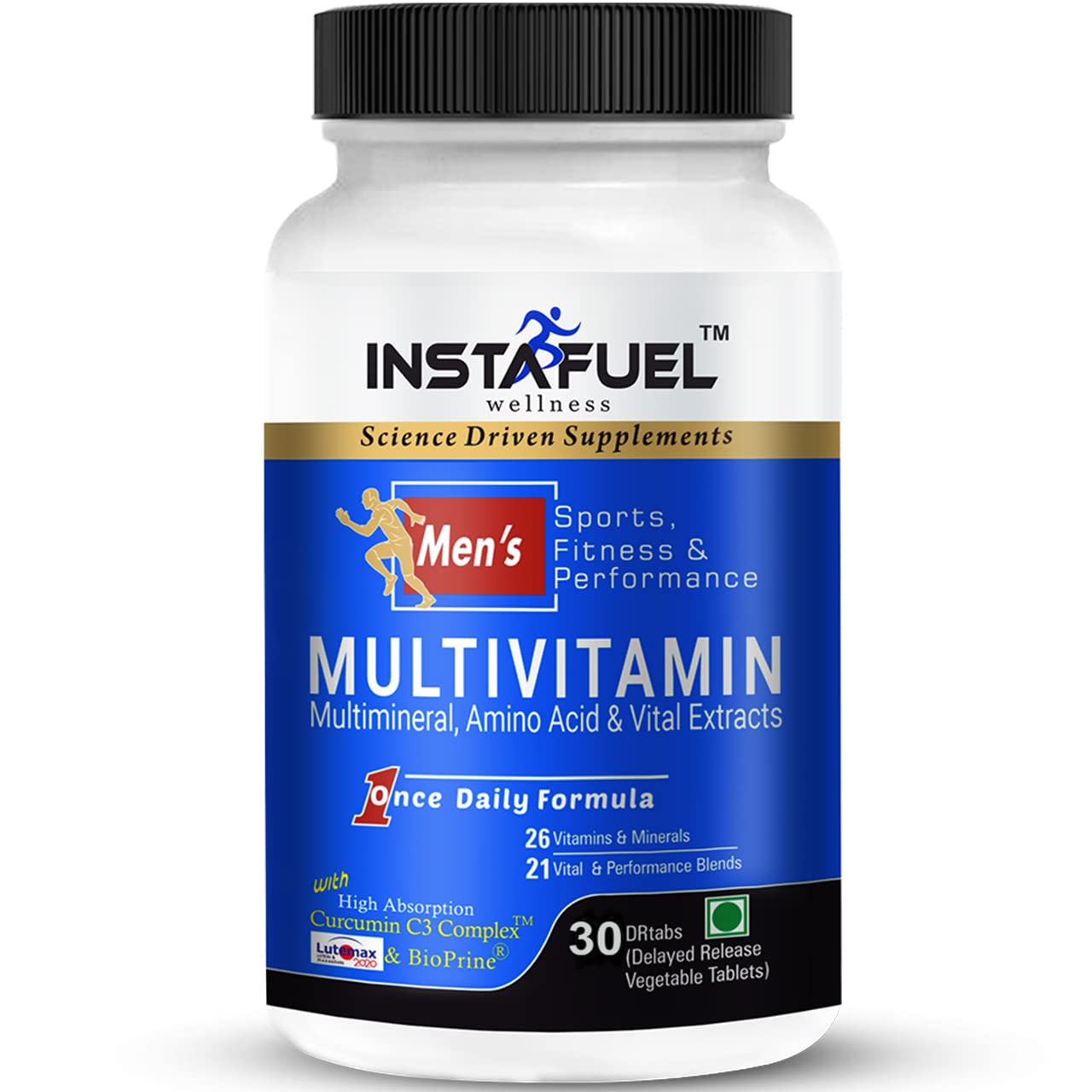 Instafuel Multivitamin for Men, Once Daily Formula, 26 Vitamins ...