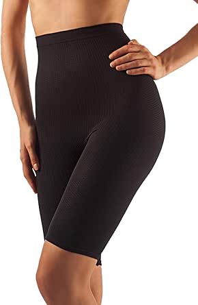 Farmacell 413 (Black, L/XL) Women's high-waisted anti-cellulite massage ...