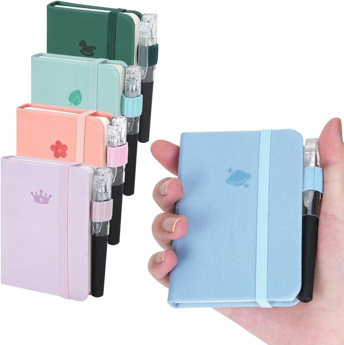 5 Pcs Pocket Notebooks, Mini Diary Notepad Memo Book, Small Journal ...
