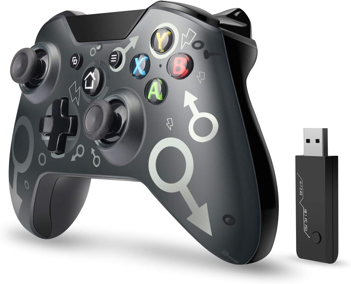 Amazon.com: W&O [2021 Newest Version] Wireless Controller, Wireless PC ...