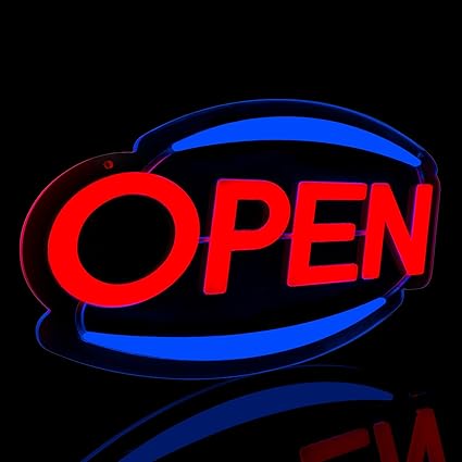 Amazon.com : LED Neon Open Sign for Business - 16"x10", USB Powered ...