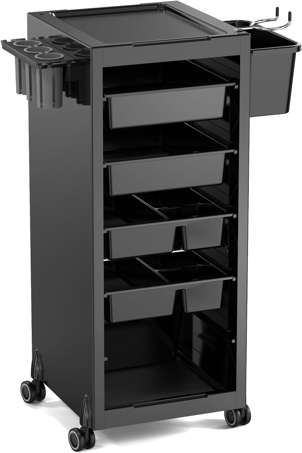 Amazon.com: Salon Trolley Cart with Wheels & 6 Drawers, Hair Cart ...