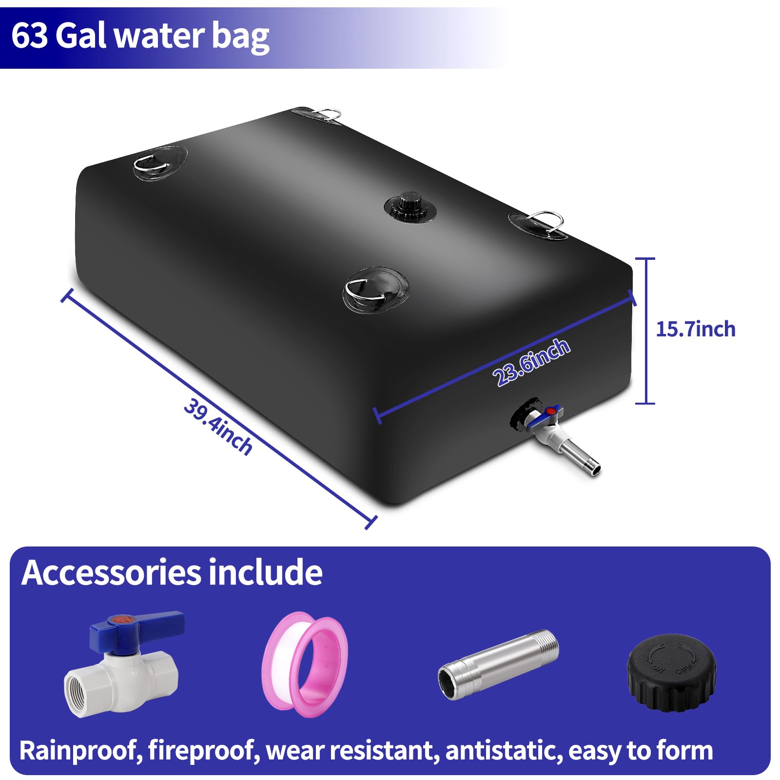 Snapklik.com : Large Capacity Water Storage Bladder Containers, Bladder ...