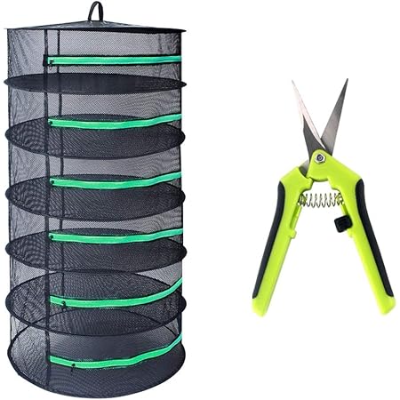 Amazon.com : iPower 2ft 4Layer Green Mesh Hanging Herb Drying Rack Dry ...