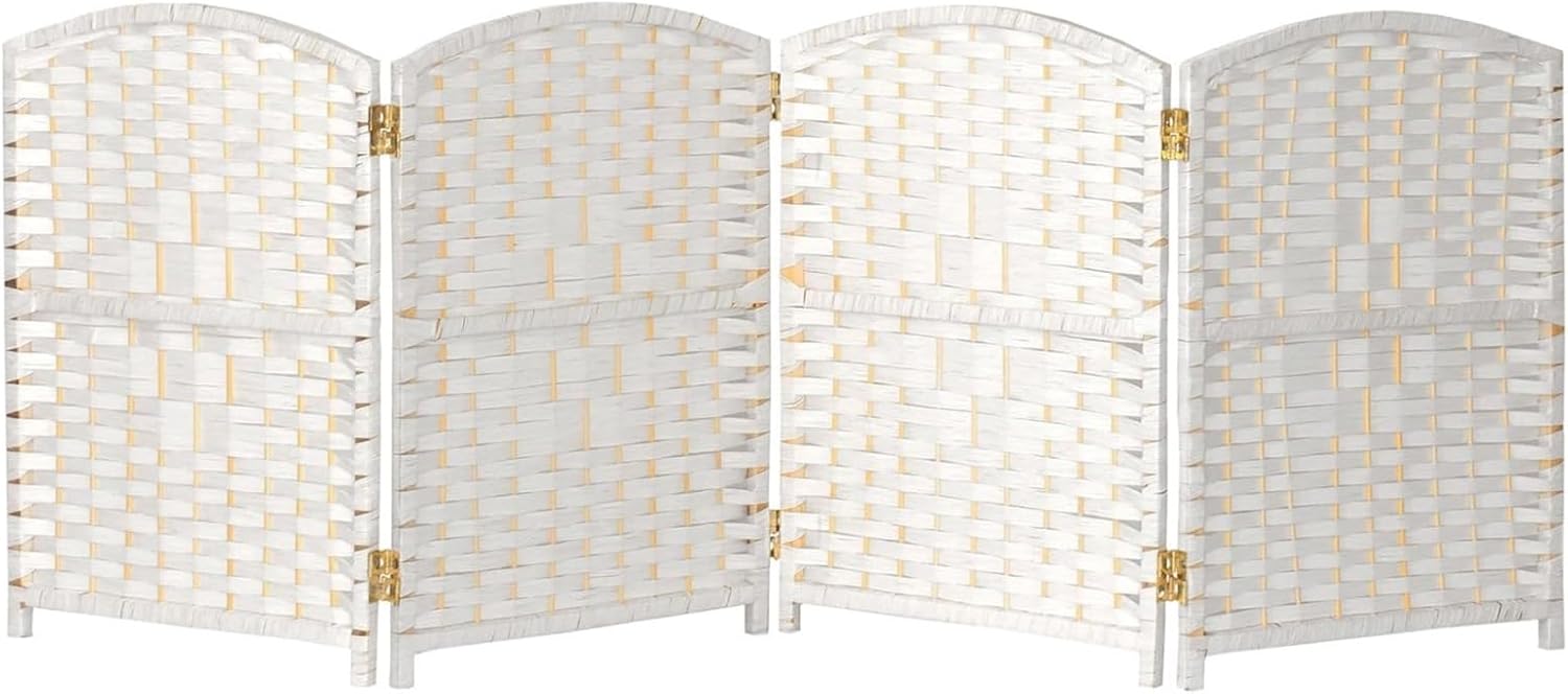 Short Room Divider Short Dressing Screen Solid Woven Panel Handmade ...