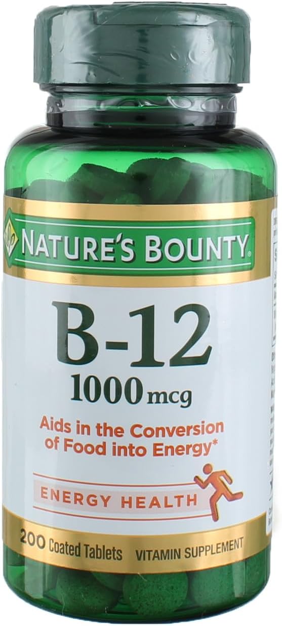 Amazon.com: Nb B-12 1000mcg Size 200ct Nb B-12 1000mcg Tablet Value ...