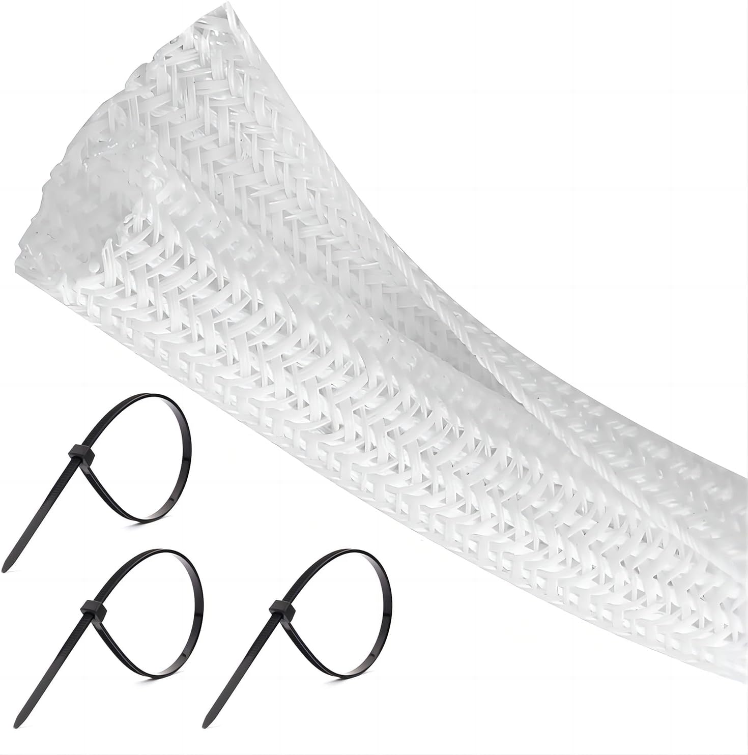 Amazon.com: Spiral Cable Wrap -20 Ft 1/2" Cable Management Sleeve ...