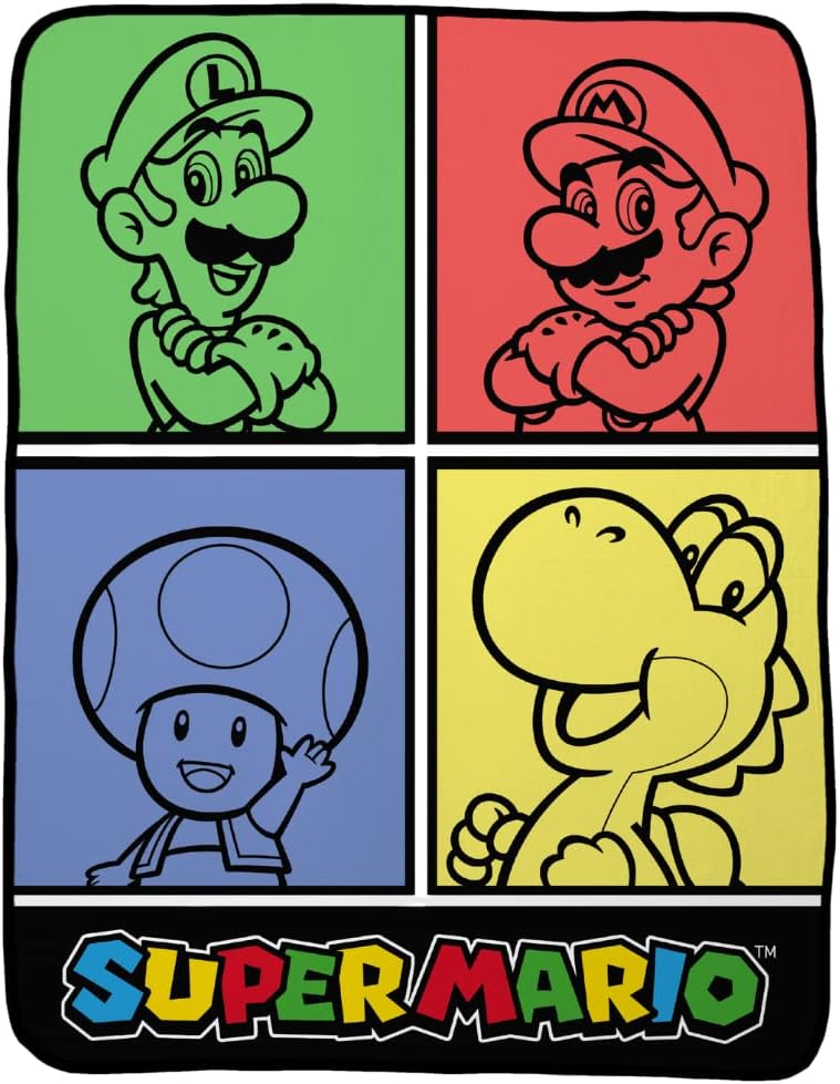 Amazon.com: Franco The Super Mario Bros. Movie Kids Bedding Super Soft ...