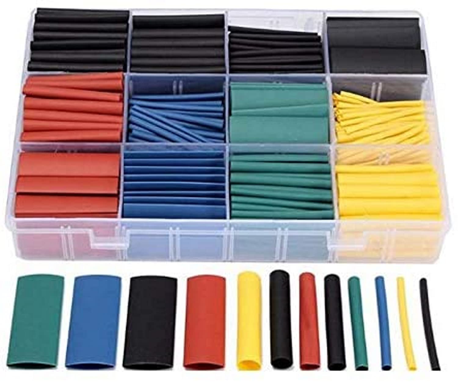 Buy Royal Apex 530pcs/set Heat Shrink Tube 6 Colors 11 Sizes Tubing Set ...
