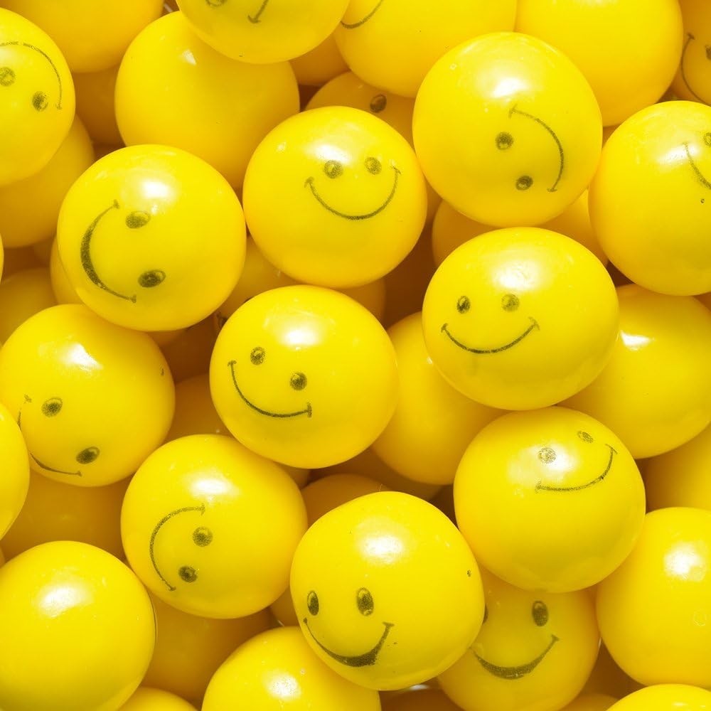 Amazon.com : Fruidles Smile Face Chewing Gum Balls Flavored Candy ...