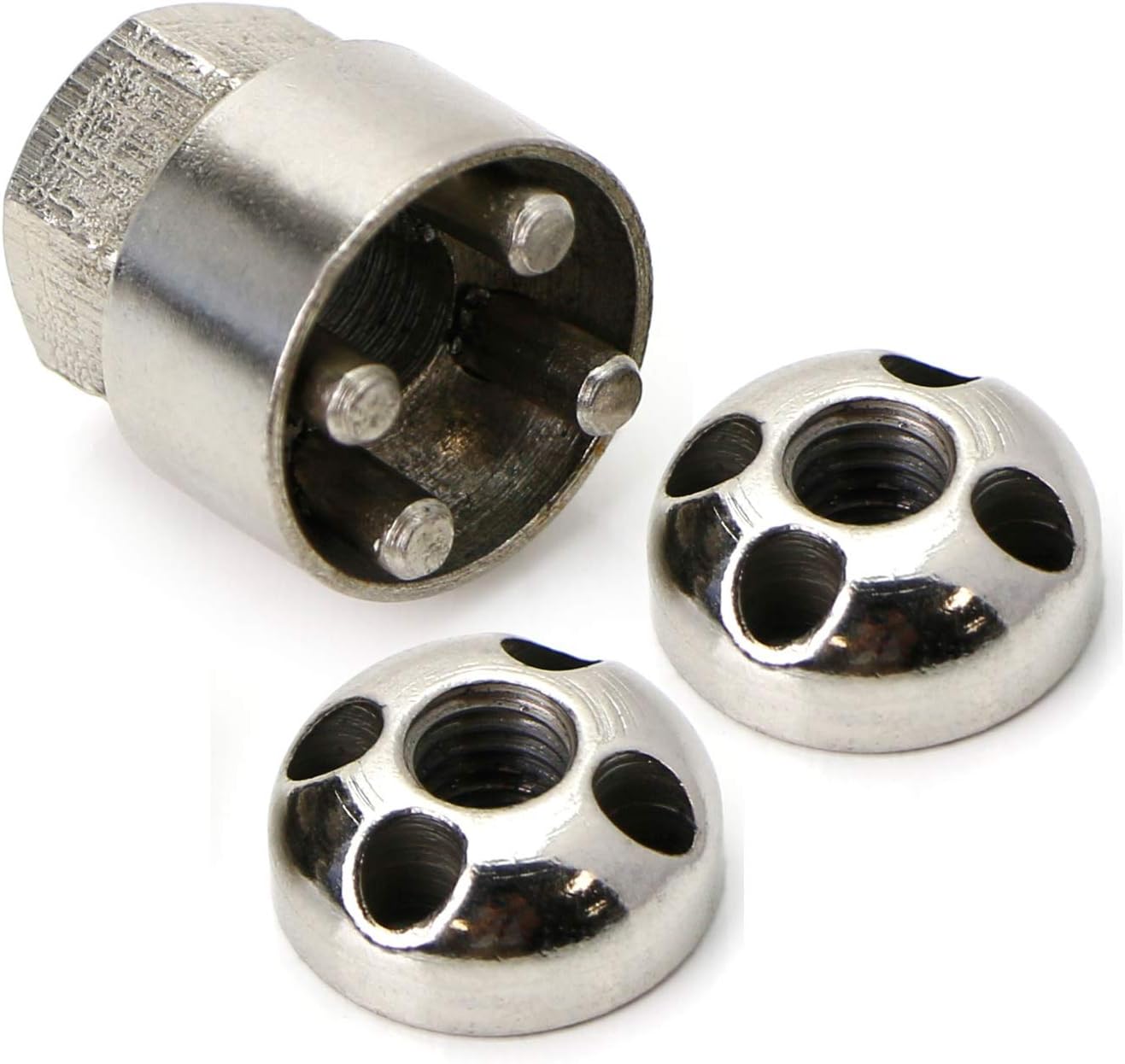 Tri-Groove Tamper Proof Security Nuts 316 Stainless Steel 3/8"-16 - Qty ...