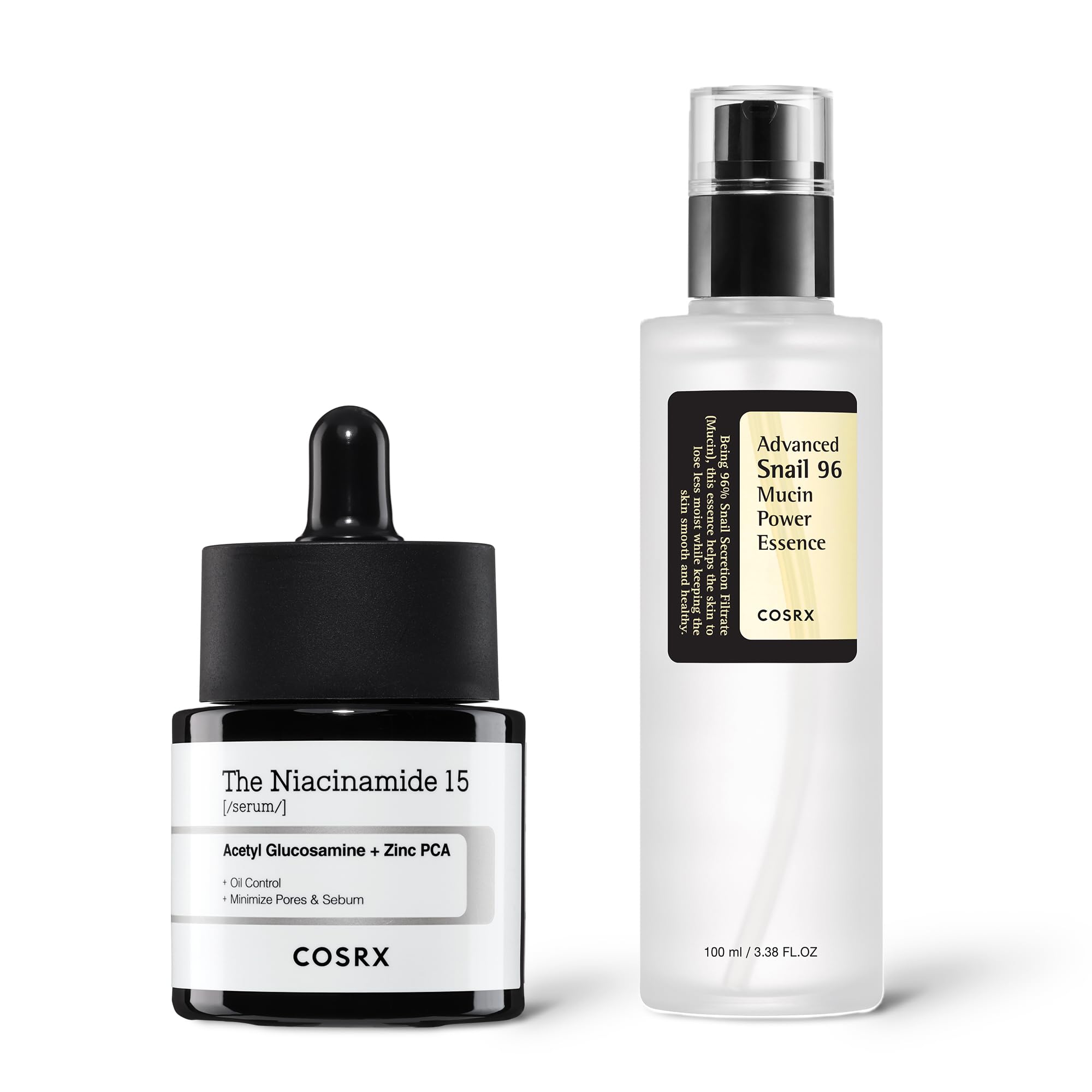 Amazon.com: COSRX Skin Repair Set - Niacinamide 15% Serum + Snail Mucin ...