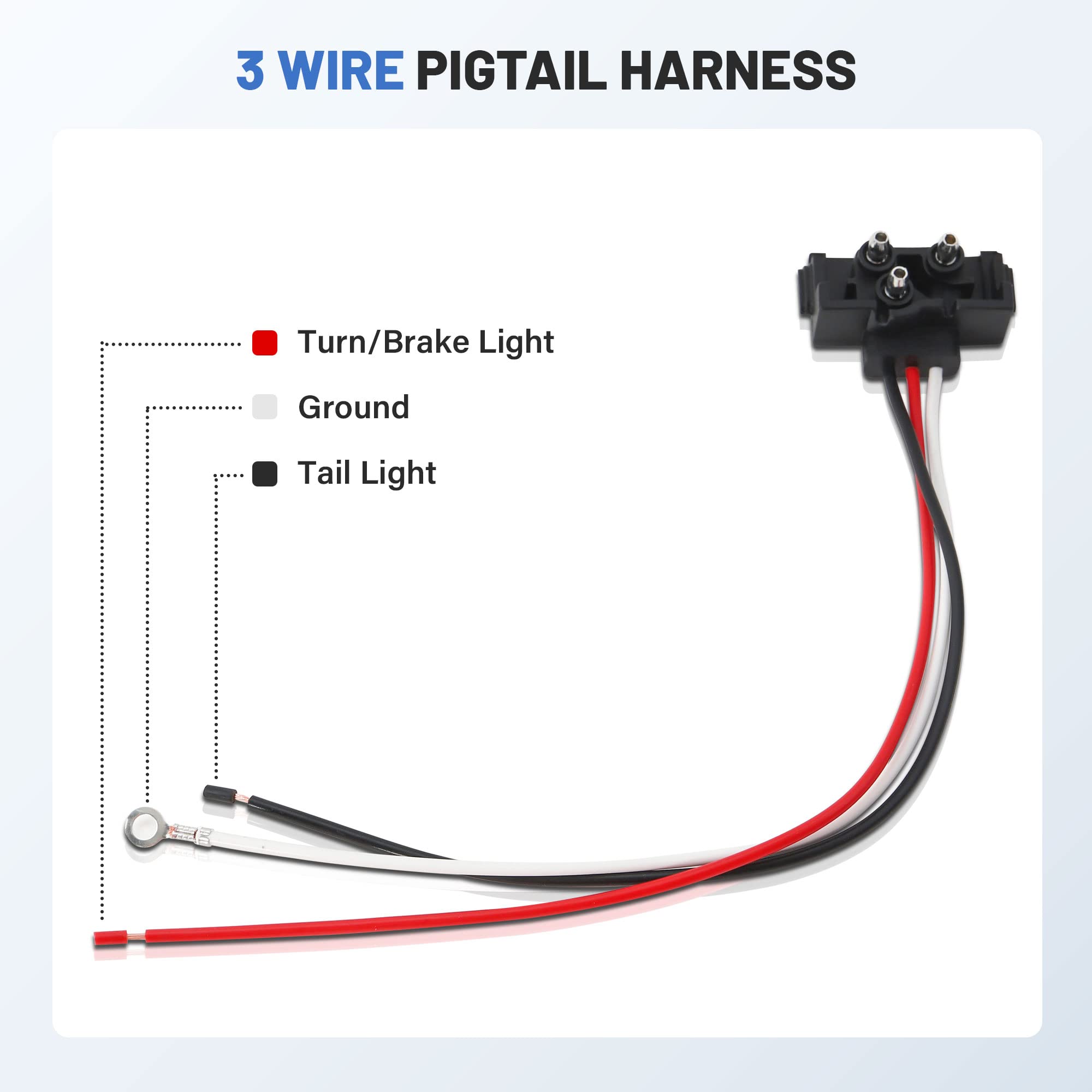 3 Wire Trailer Light Wiring 7 To 4 Pin Trailer Adapter CT012 2 To 3