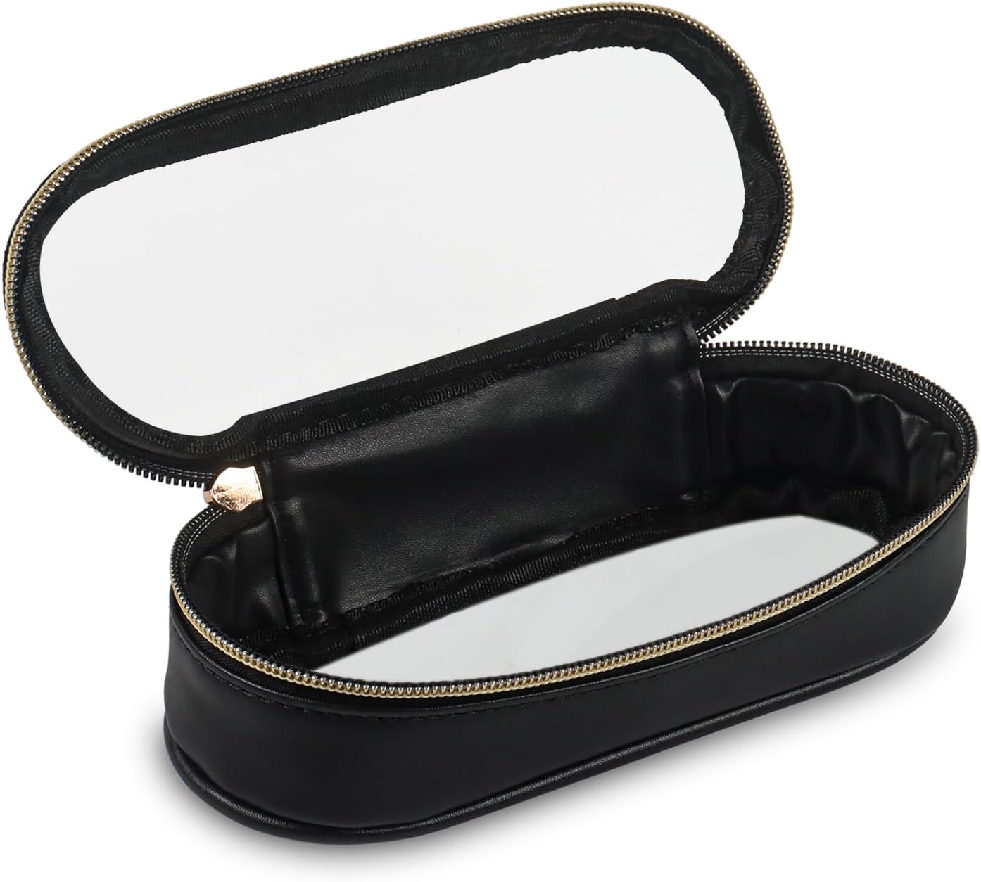 Amazon.com : Klmnop Leather Makeup Brush Holder Travel, Portable Makeup ...