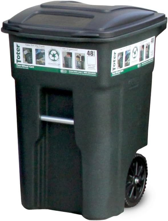 Amazon.com: Toter 79248-R2968 48Gal 2-Wheel Trash Can, 48 Gallon ...