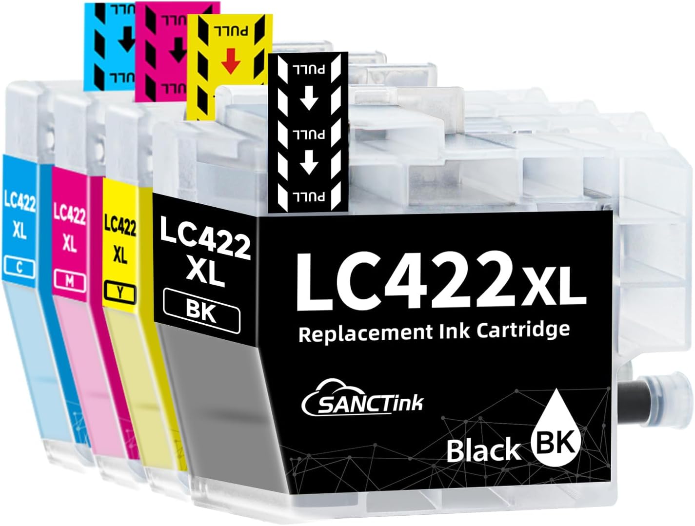 LC422XL LC422 Lot de 4 Cartouches d'encre compatibles avec Brother LC ...