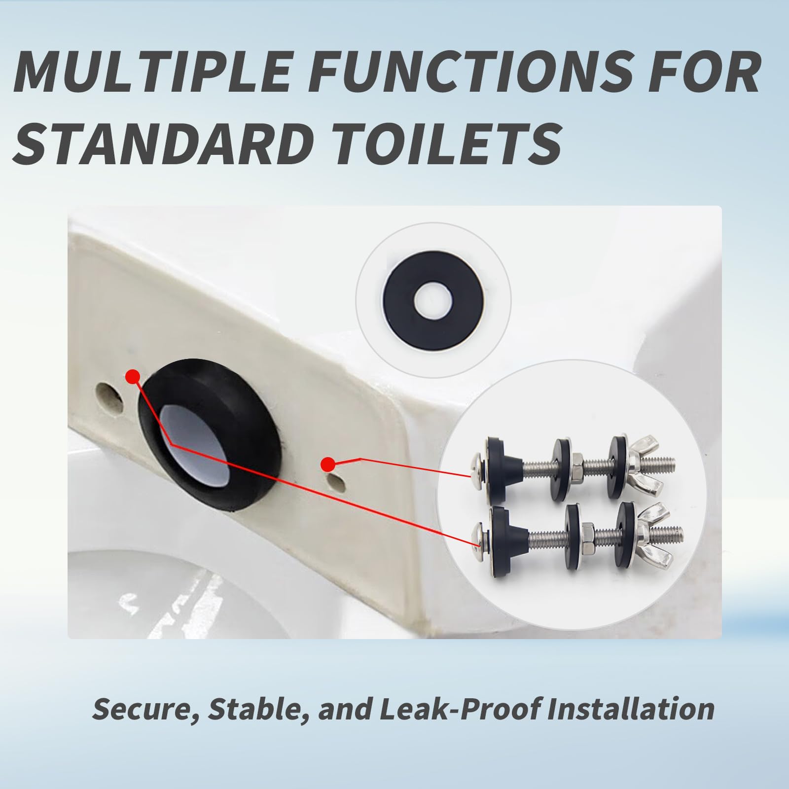 Snapklik.com : 2PCS Universal Toilet Tank To Bowl Bolts Kit - Heavy ...