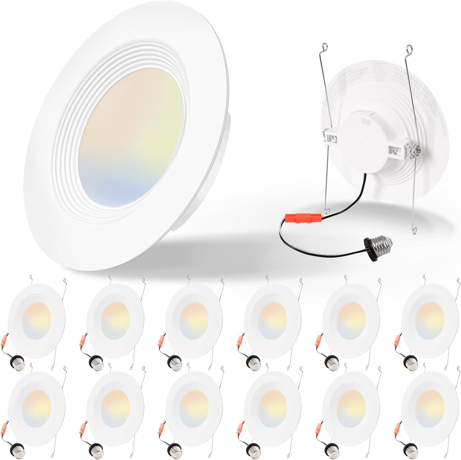 Amazon | Energetic 12 Pack 5/6 Inch 5CCT LED Recessed Lighting ...