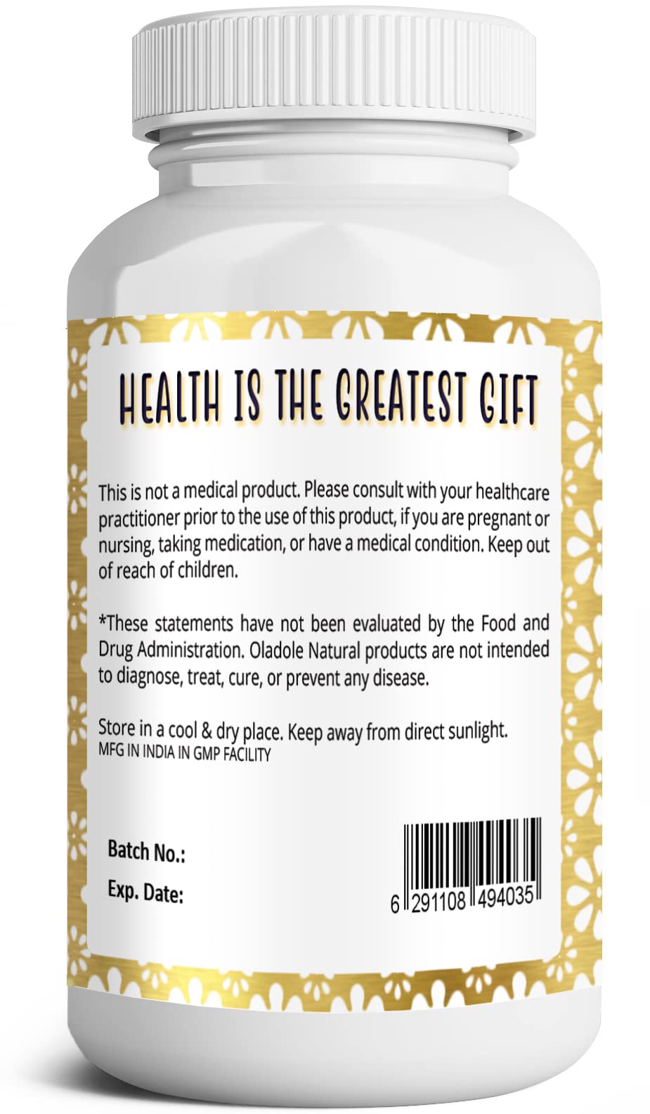 Buy Oladole Natural Bacopa Premium Nootropic Monnieri/Brahmi, 1000mg ...