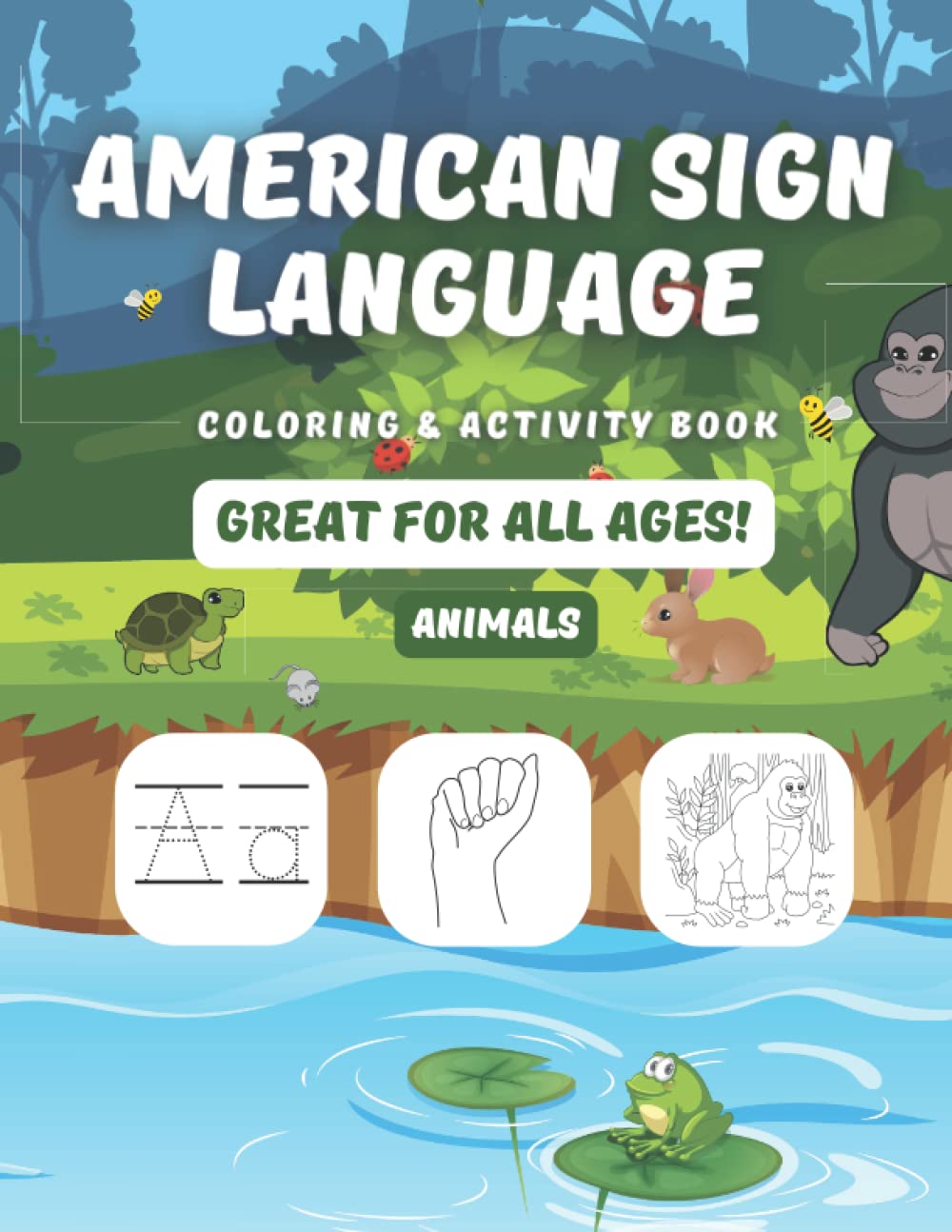 American Sign Language (ASL) Coloring & Activity Book For Kids and ...