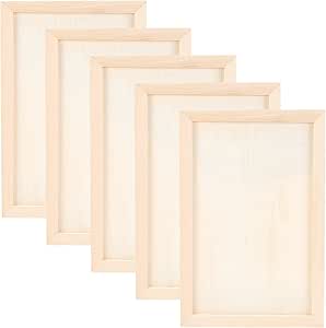 OLYCRAFT 6Pcs Wooden Picture Frame 11.8x7.9 Inch Rectangle Craft Frames ...