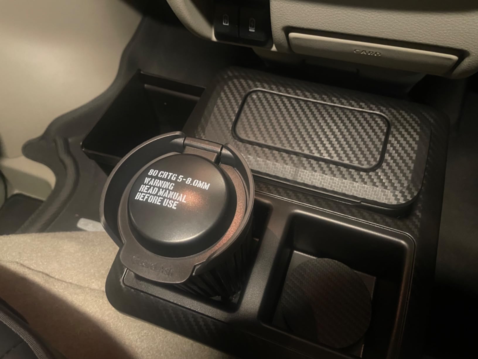 Amazon | 星光産業 車内用品 ゴミ箱 EXEA(エクセア) コンソールダストボックス ED-66 カーボン | 車用ゴミ箱 | 車＆バイク