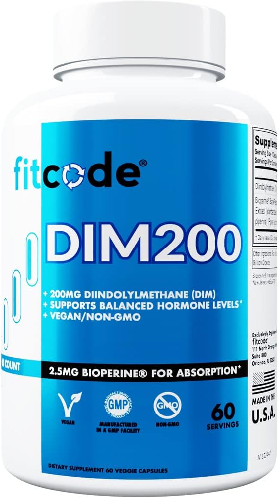 Amazon.com: Fitcode Diindolylmethane DIM Supplement for Men - Advanced ...