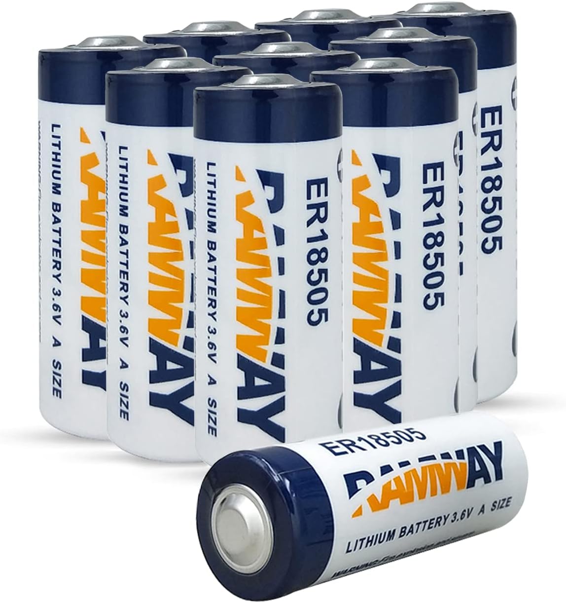 Amazon.com: STEPMAX 10 Pack ER18505 Lithium Battery 3.6V 4000mAh ...