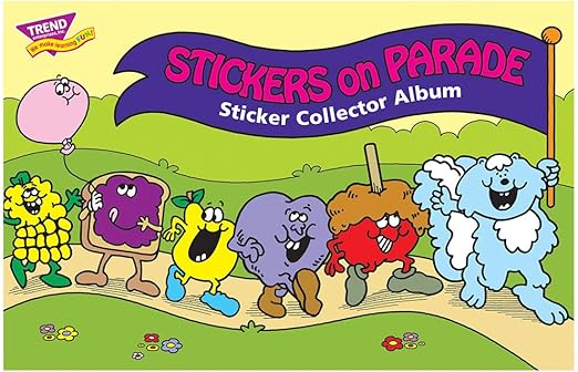 Amazon.com: Stickers on Parade Sticker Collector Album by TREND; 16 ...