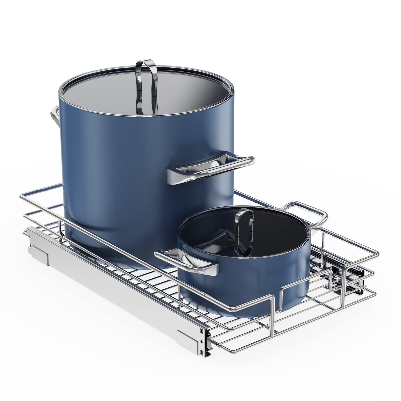 ROOMTEC Pull Out Cabinet Organizer, Cabinet Pull Out Shelves 11" W x 18 ...