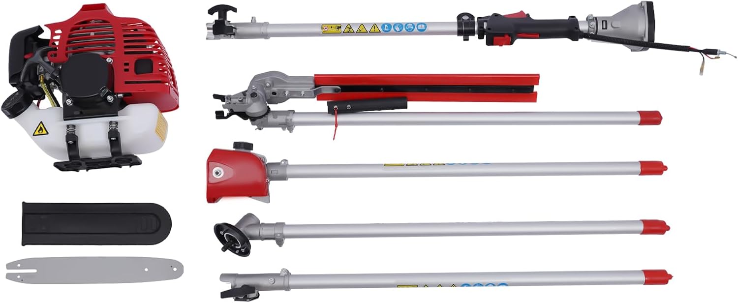 Amazon.com : Gas Powered Weed Wacker, 51.7CC Gas Powered Dual Sided ...