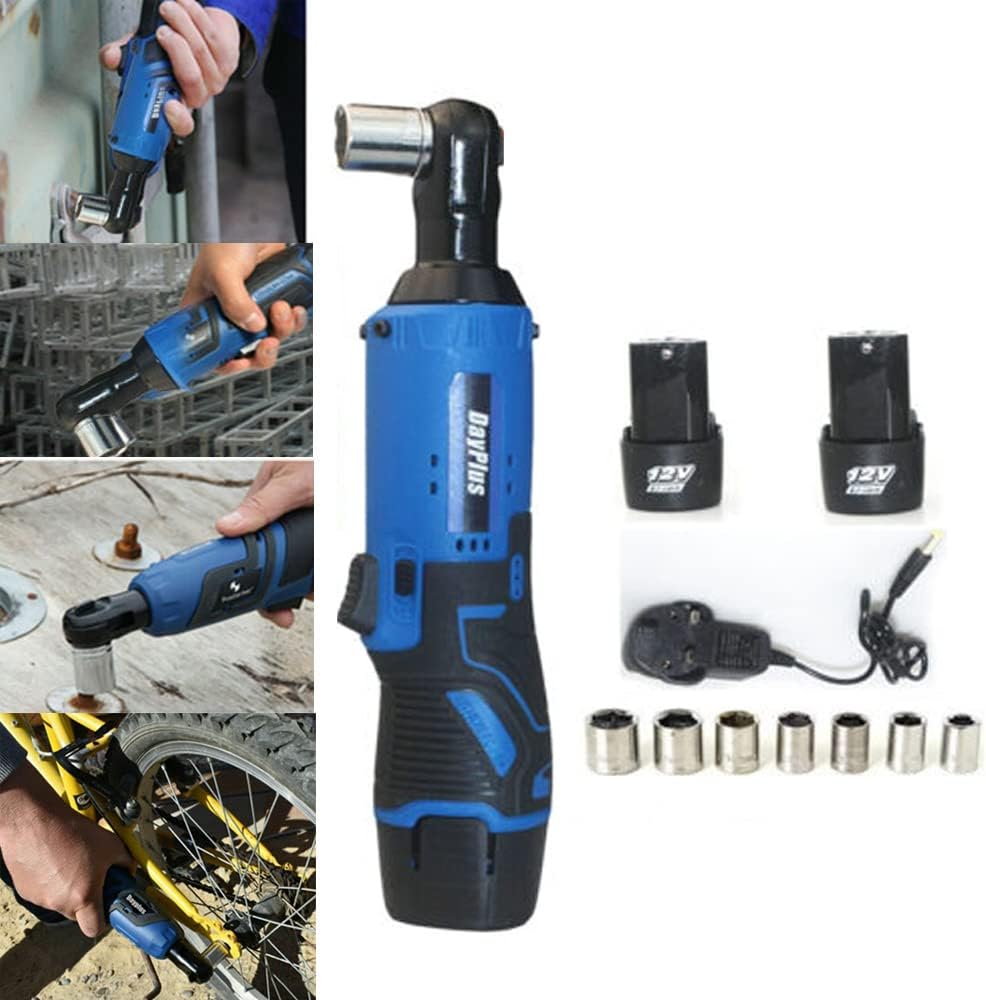 Amazon.com: AUTOFU 3/8" Electric Ratchet Wrench, Powerful Cordless ...