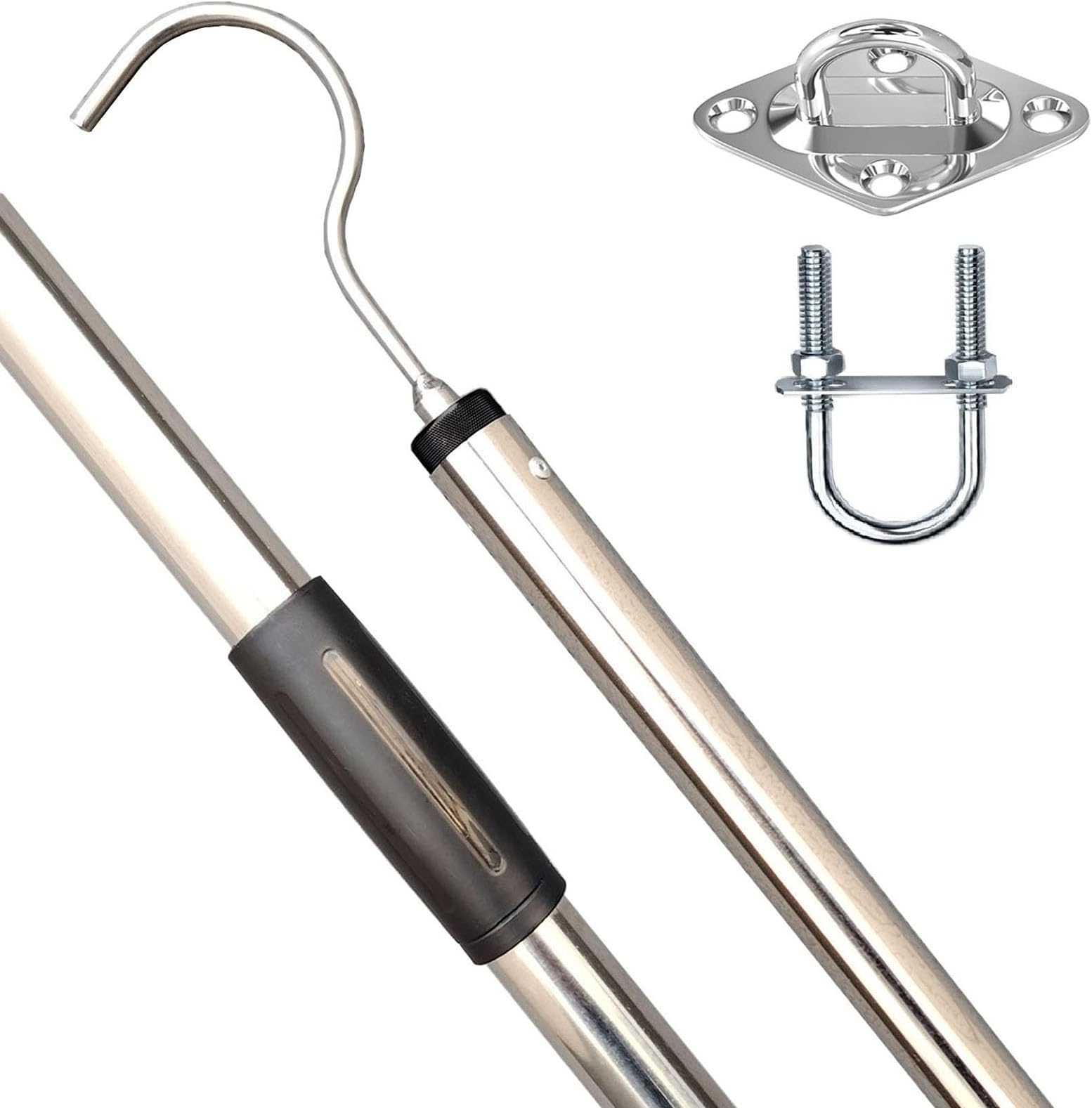 Bytcew Attic Pull Down Hook System Kit, Heavy Duty Ladder Door Stairs ...