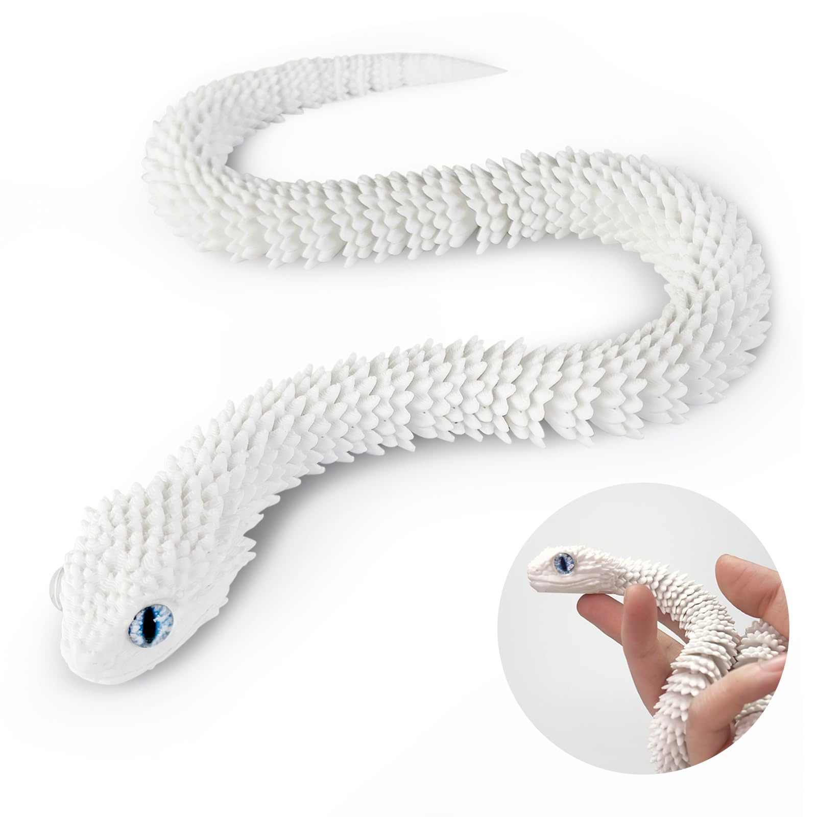 Amazon.com: 3D Printed Snake Animals Toys, Articulated Flexible 3D ...