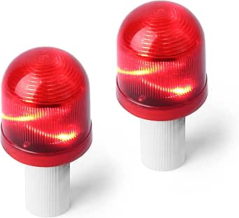 HiGiant 2 Pack Traffic Cone Topper Warning LED Light, Roadblock Flasher ...