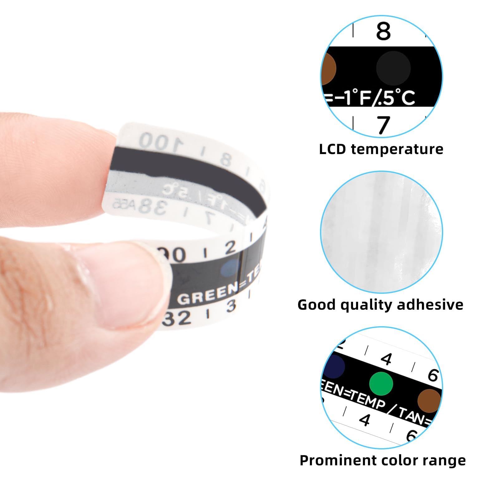 Snapklik.com : Asofelk 40PCS Temperature Strips Urine Testing Adhesive ...